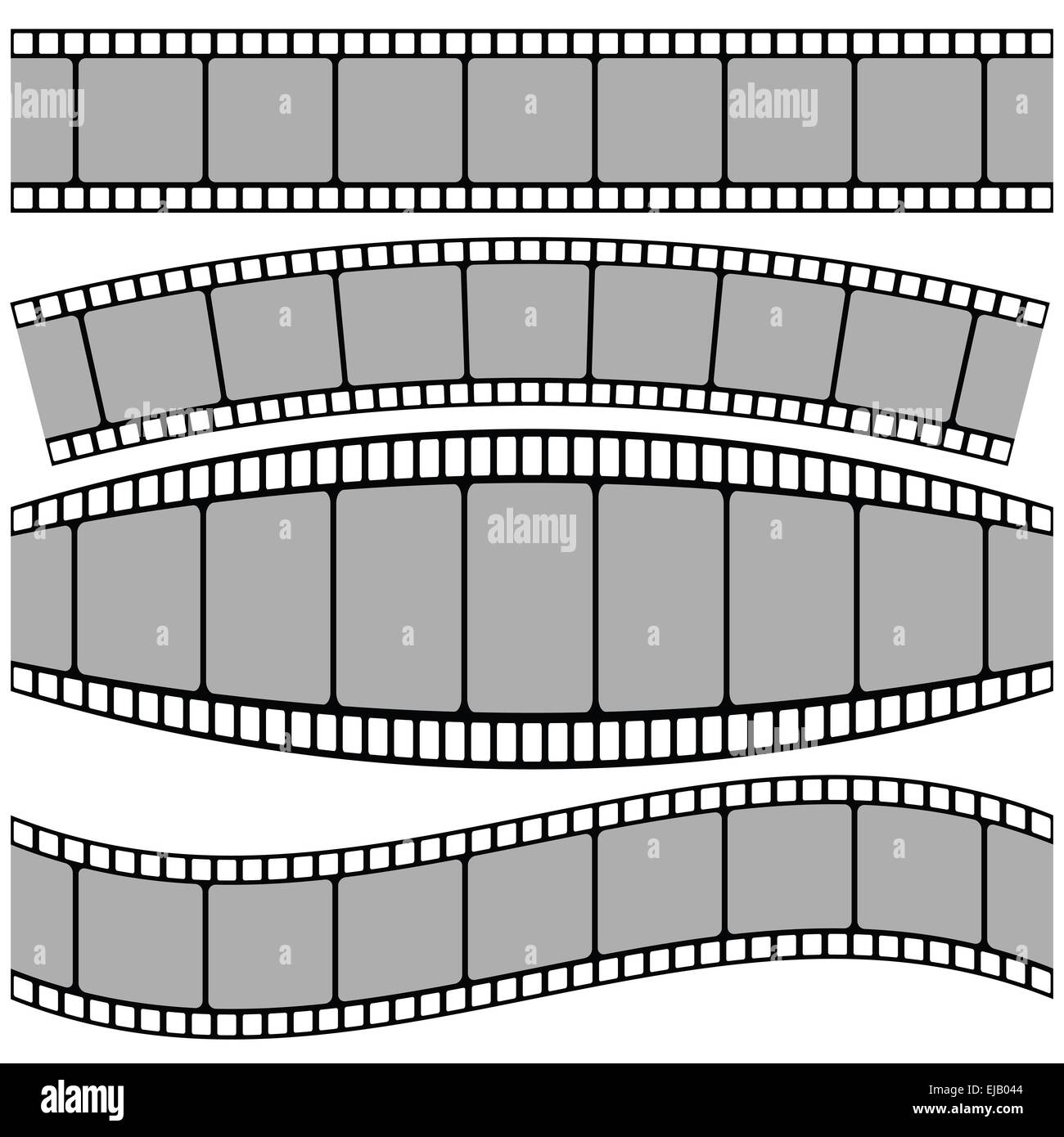 set of Film strip Stock Photo - Alamy