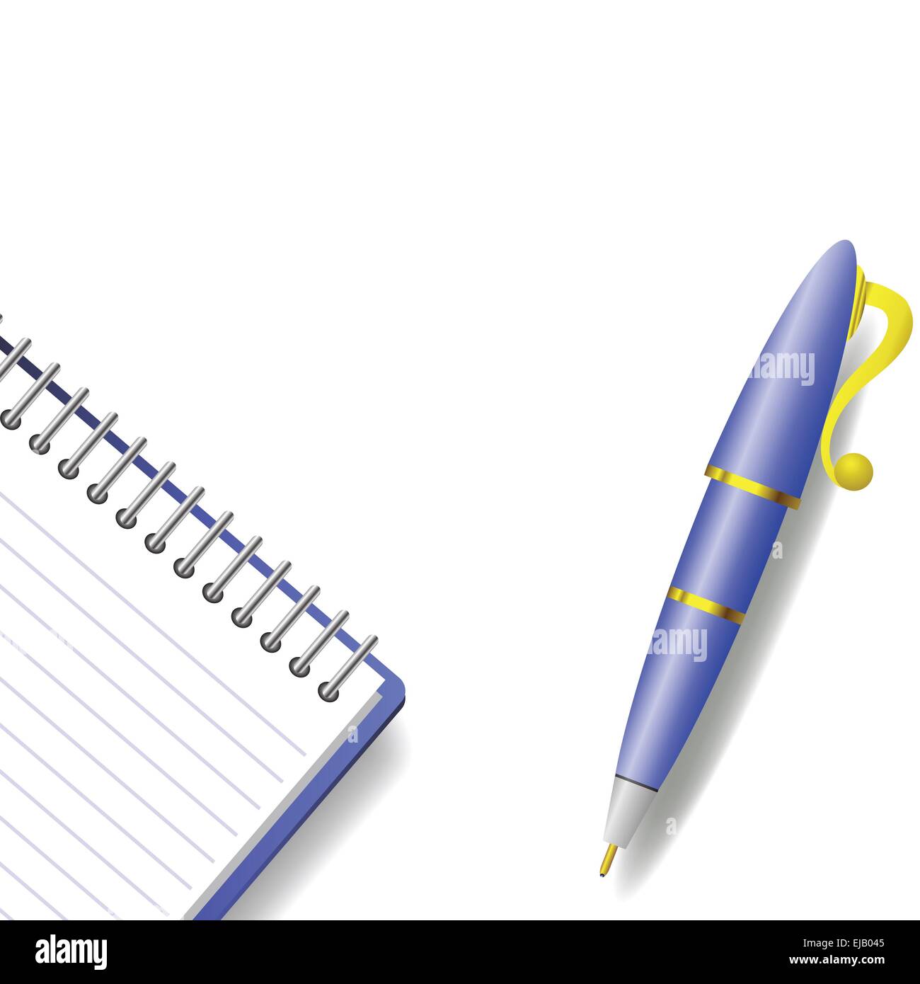 pen and notebook Stock Photo - Alamy