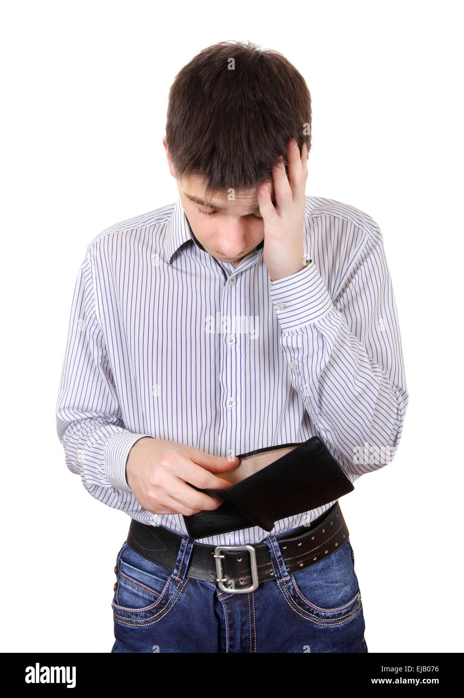 Sad man empty wallet hi-res stock photography and images - Alamy
