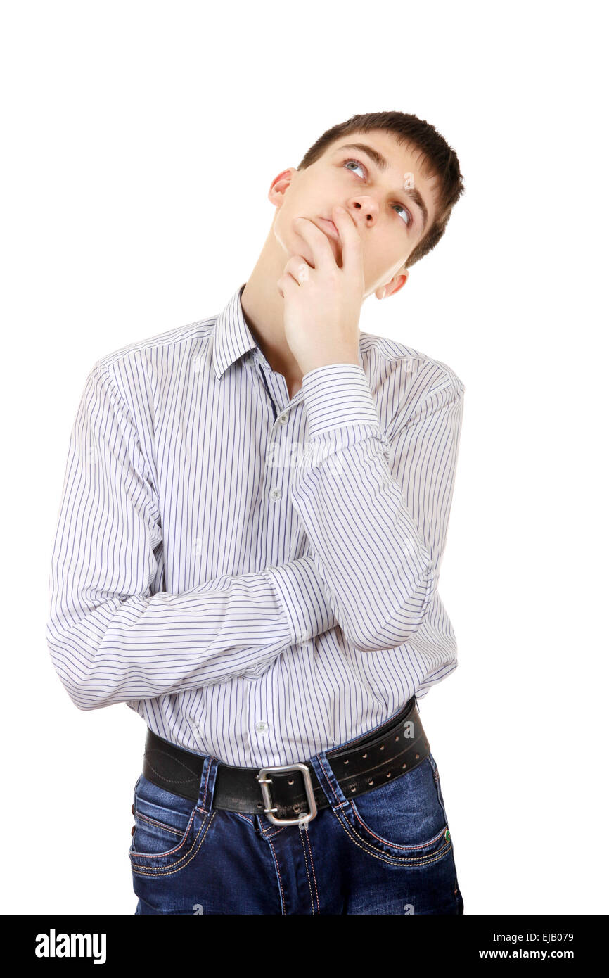 Teenager thinking hi-res stock photography and images - Alamy