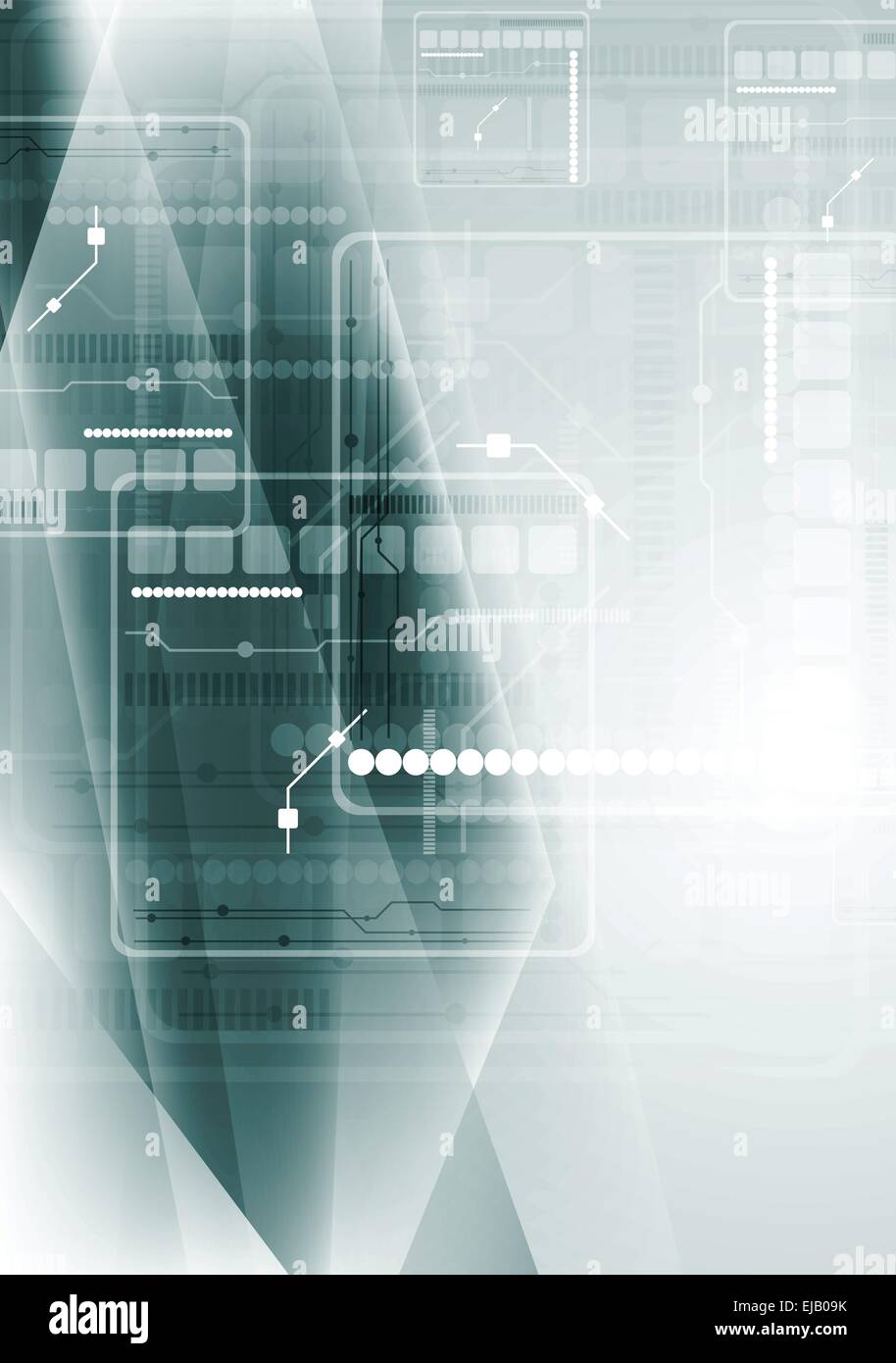 Abstract green tech background Stock Photo - Alamy