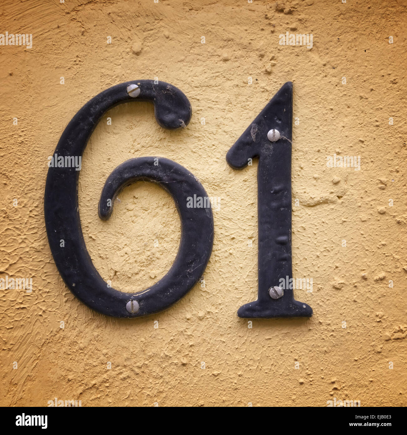 House number 61 sign High Resolution Stock Photography and Images - Alamy