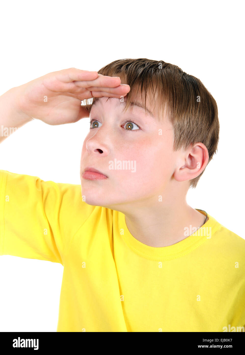 Kid looking away Stock Photo - Alamy