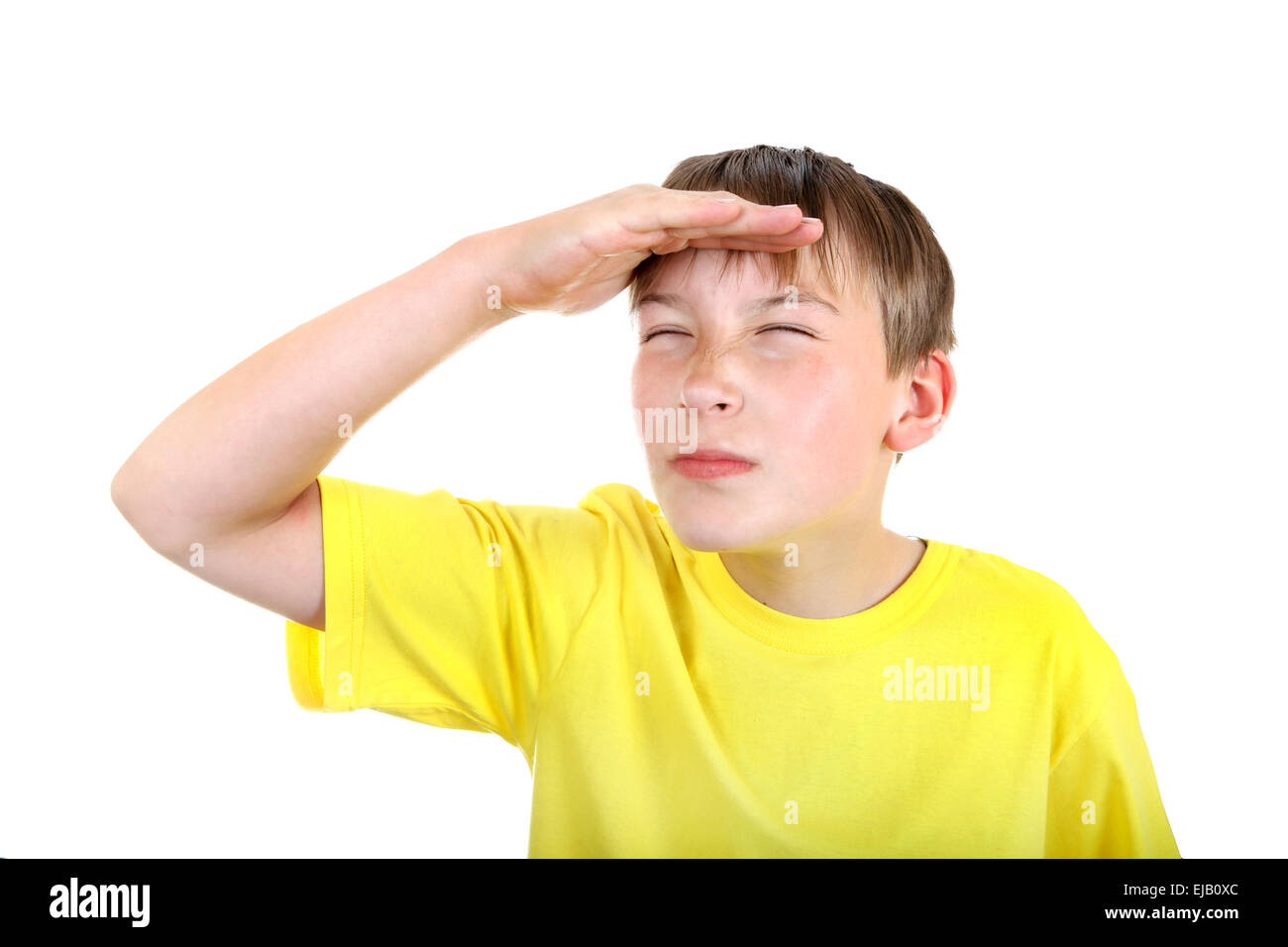 Kid looking away Stock Photo - Alamy
