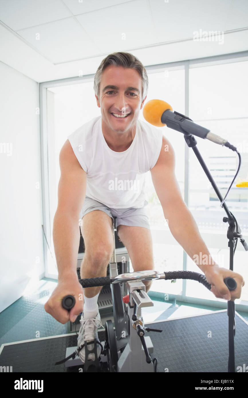 Spin class instructor hi-res stock photography and images - Alamy