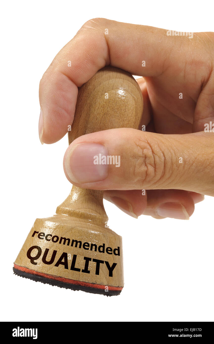 Quality stamp hi-res stock photography and images - Alamy