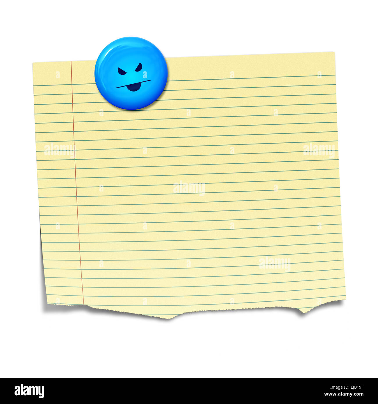 Smiley blank sheet note paper hi-res stock photography and images - Alamy