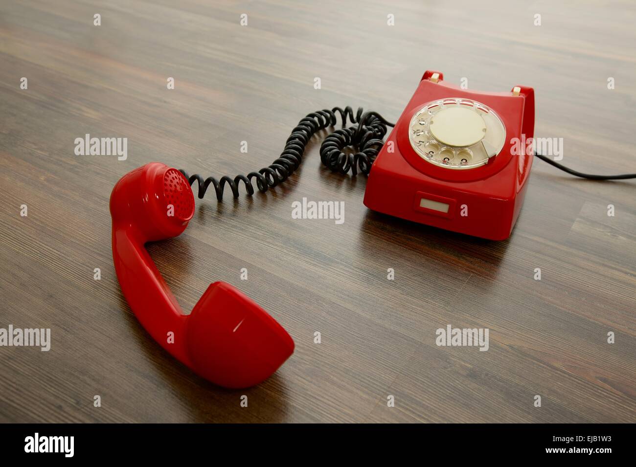 Old style red telephone call hi-res stock photography and images - Alamy