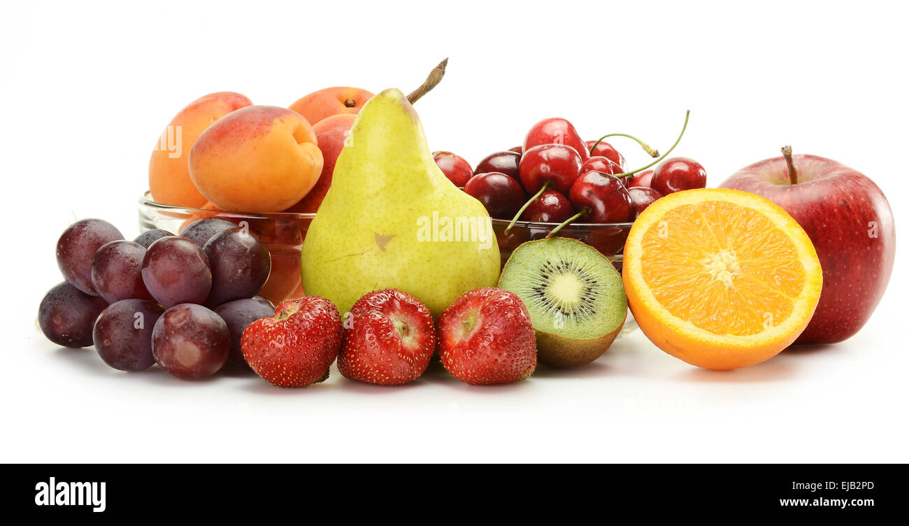 Composition variety fresh fruits hi-res stock photography and images ...