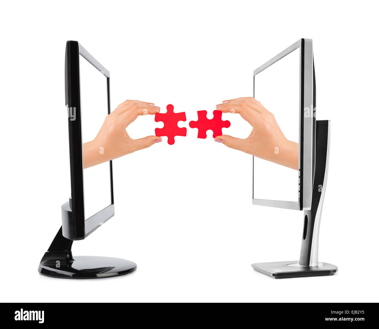 Teamwork hands in icon hi-res stock photography and images - Alamy