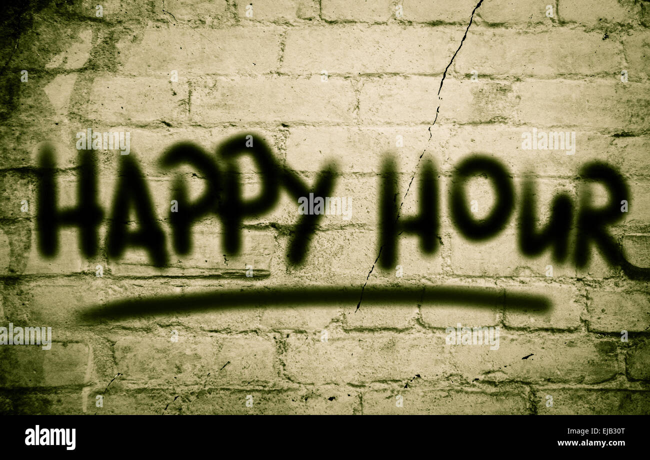 Happy Hour Concept Stock Photo - Alamy