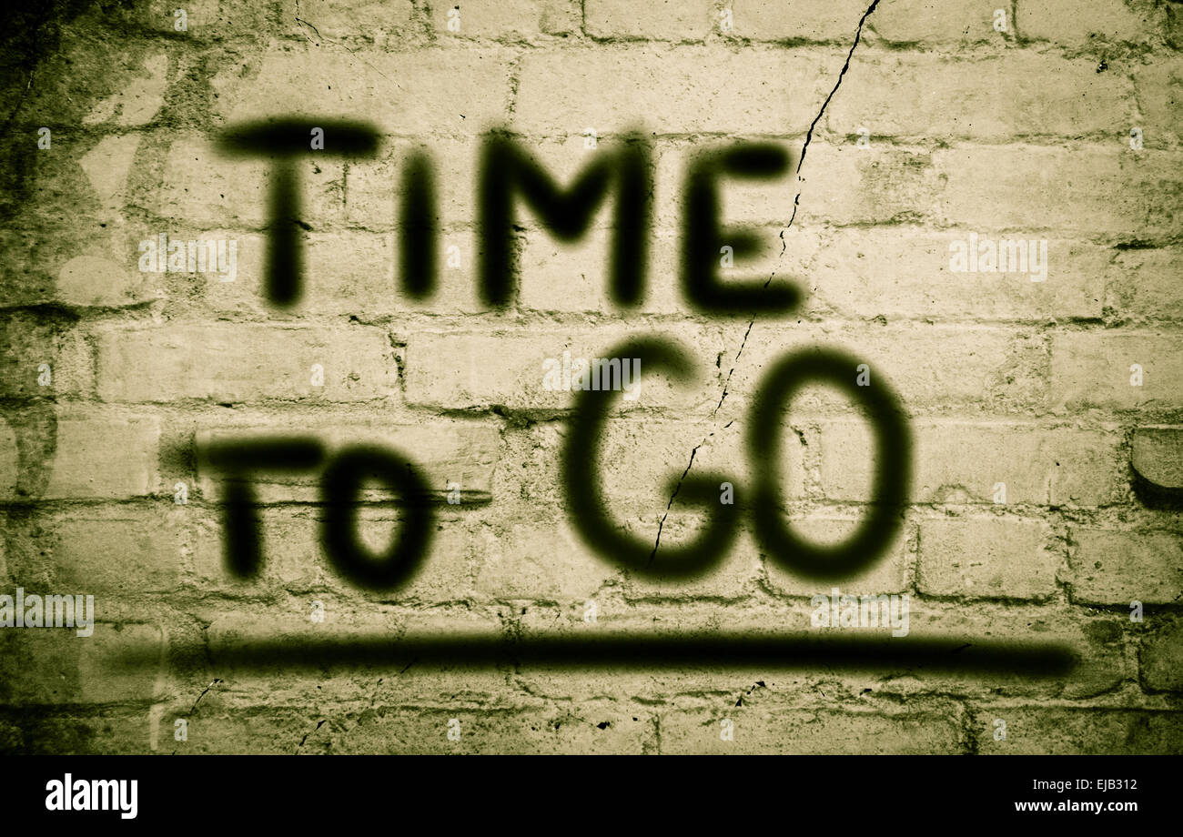 Time To Go Concept Stock Photo - Alamy