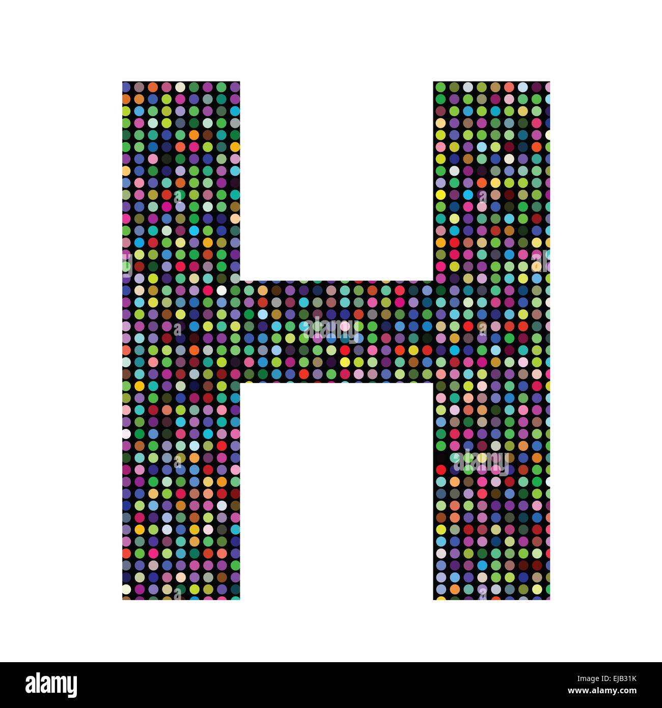 multicolor letter H Stock Photo - Alamy
