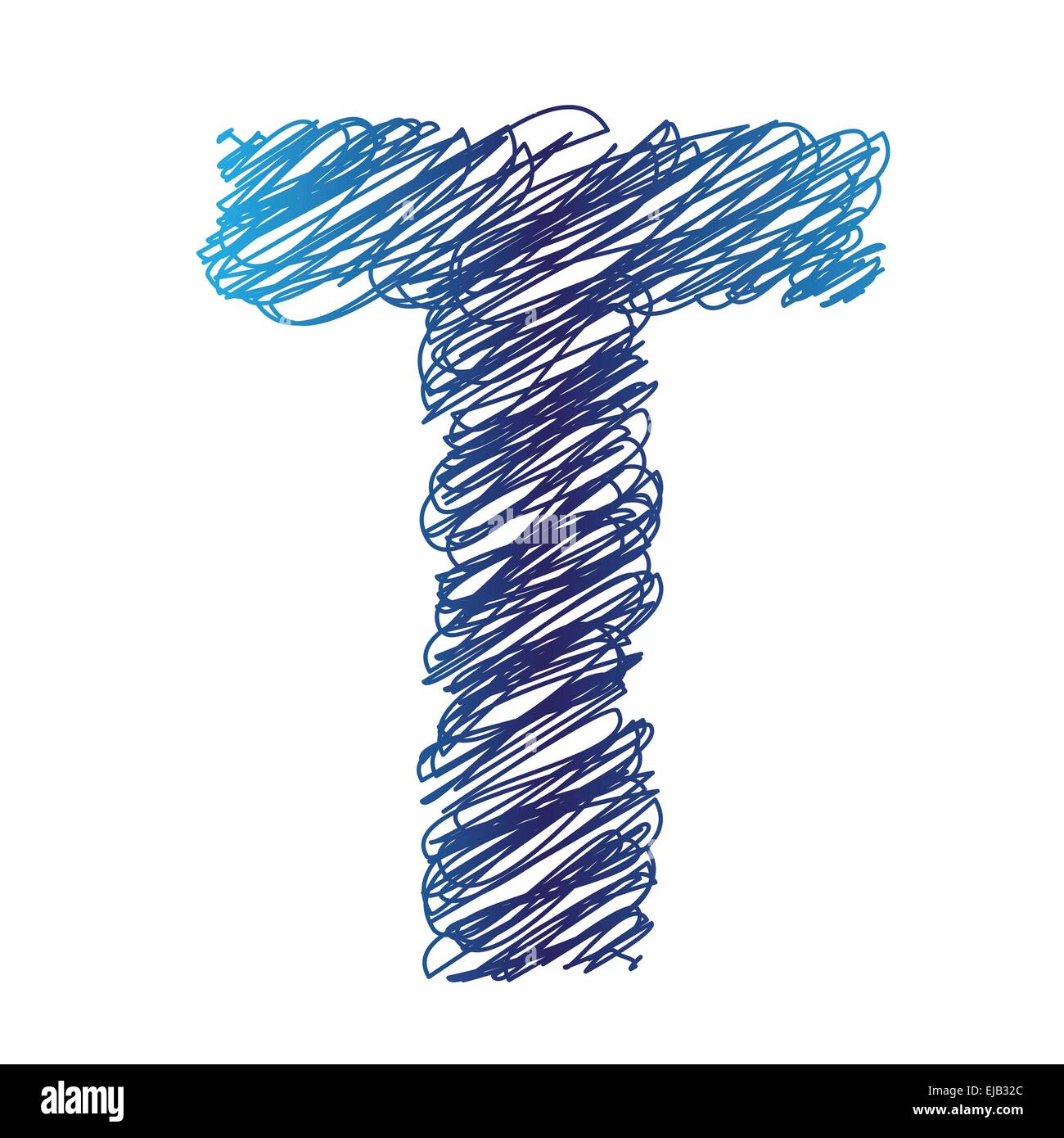 sketched letter T Stock Photo - Alamy