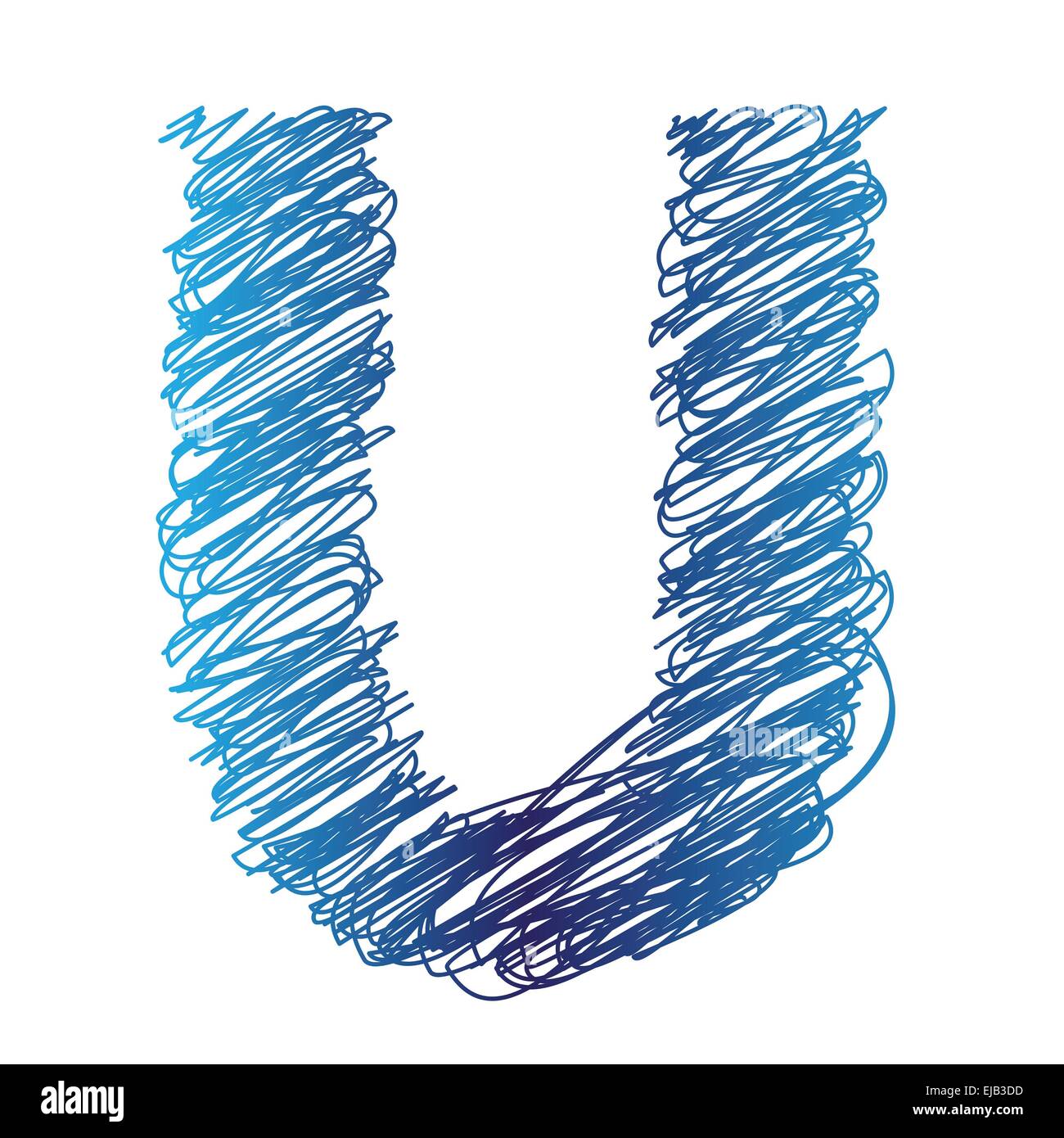 Letter u drawing hi-res stock photography and images - Alamy