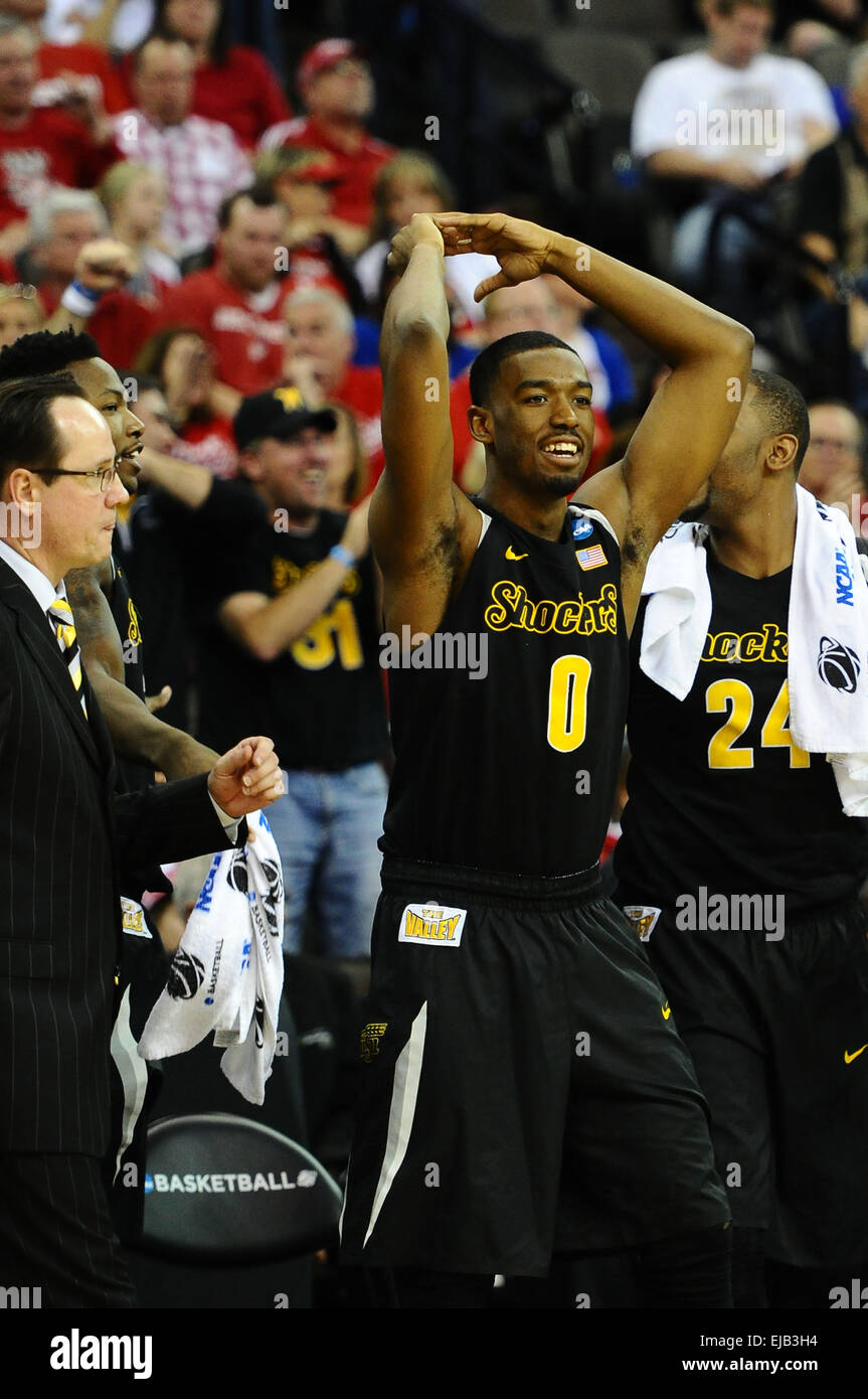 Omaha, Nebraska, USA. 22nd Mar, 2015. Wichita State Shockers forward ...