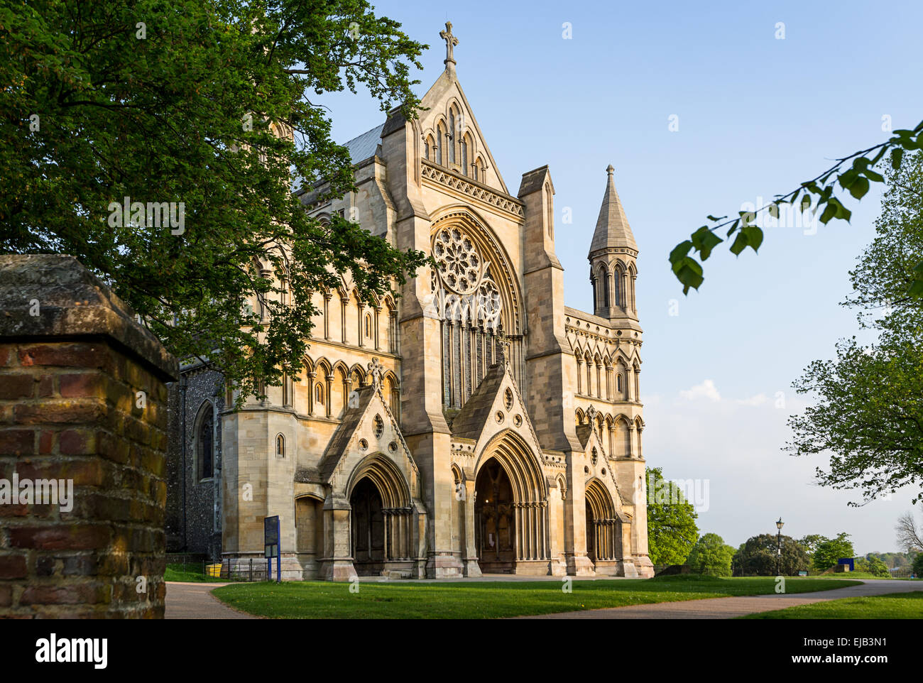 Cathedral and Abbey Church of Saint Alban in St.Albans england united ...