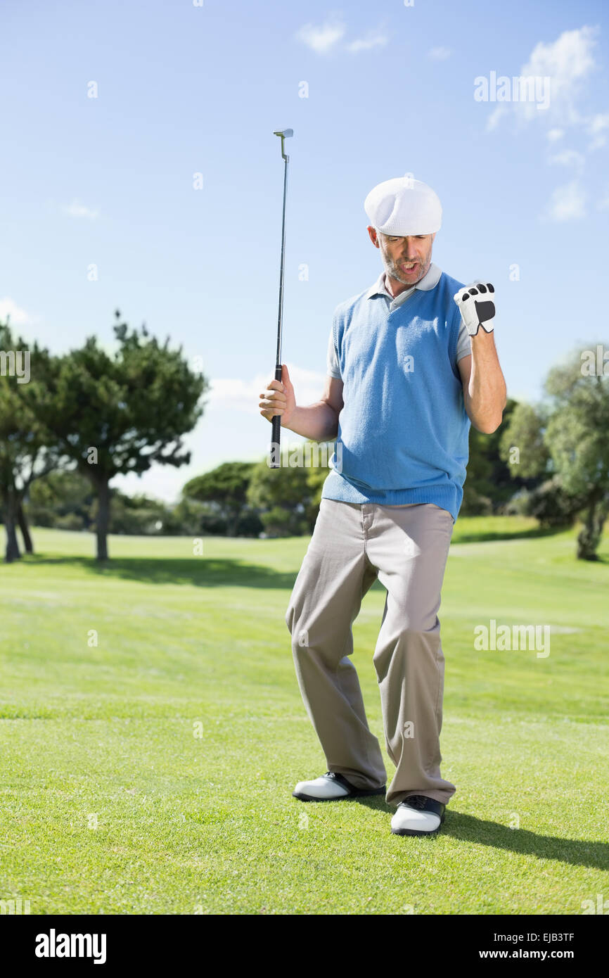 Man excited golf hi-res stock photography and images - Alamy