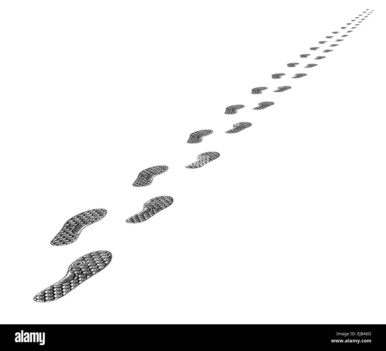 Boot tracks Cut Out Stock Images & Pictures - Alamy