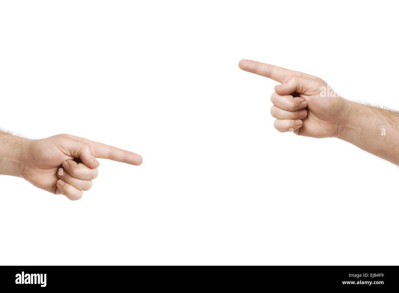 Two pointing hands hand gesture hi-res stock photography and images - Alamy