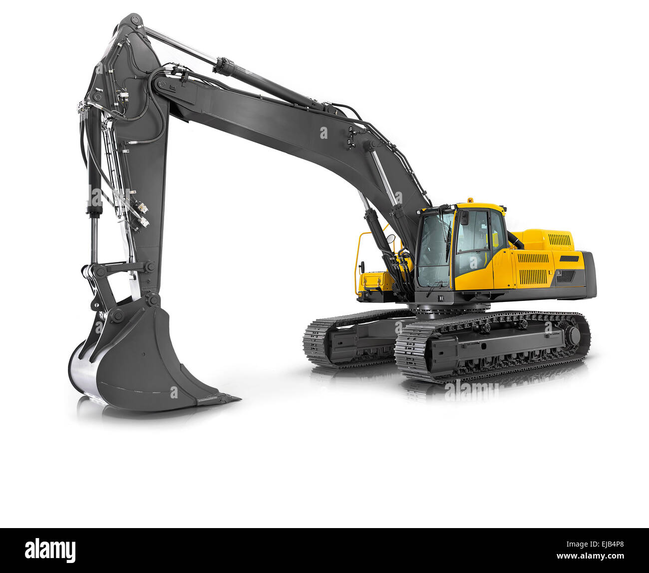 Excavator bagger Cut Out Stock Images & Pictures - Alamy