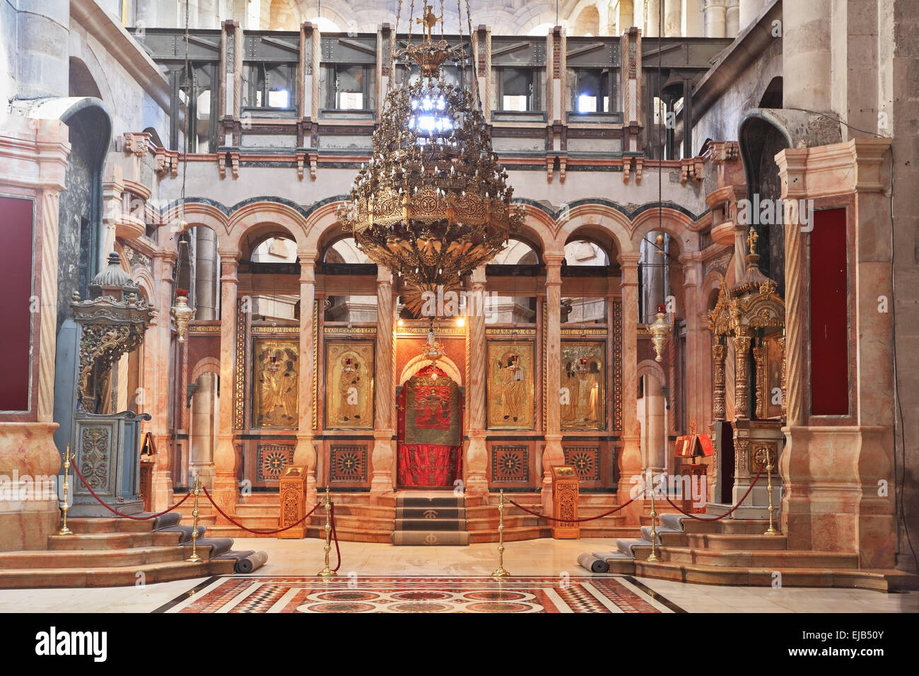 Huge beautifully hall in the church Stock Photo - Alamy