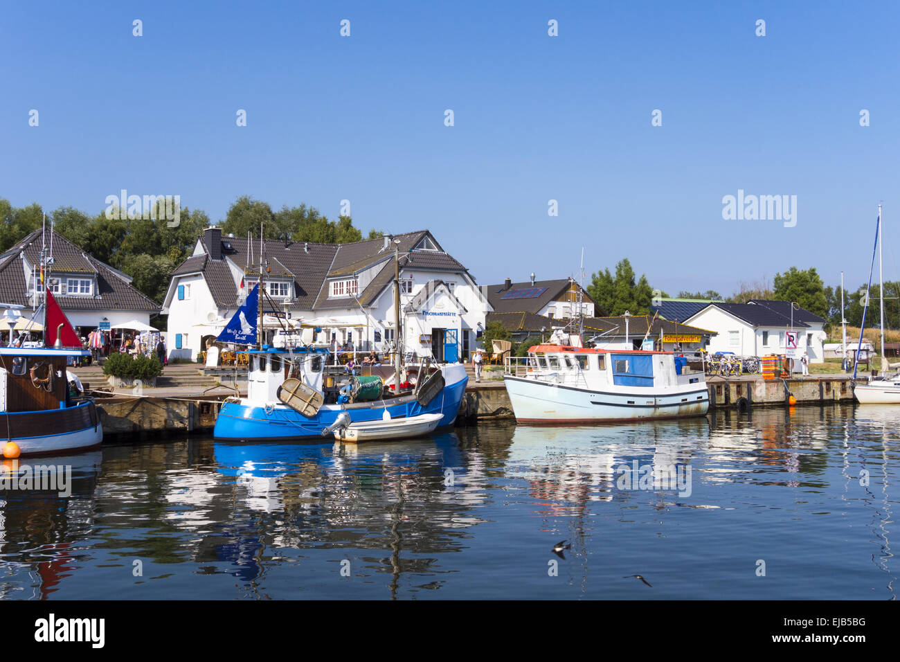 Port of Vitte Hiddensee Stock Photo - Alamy