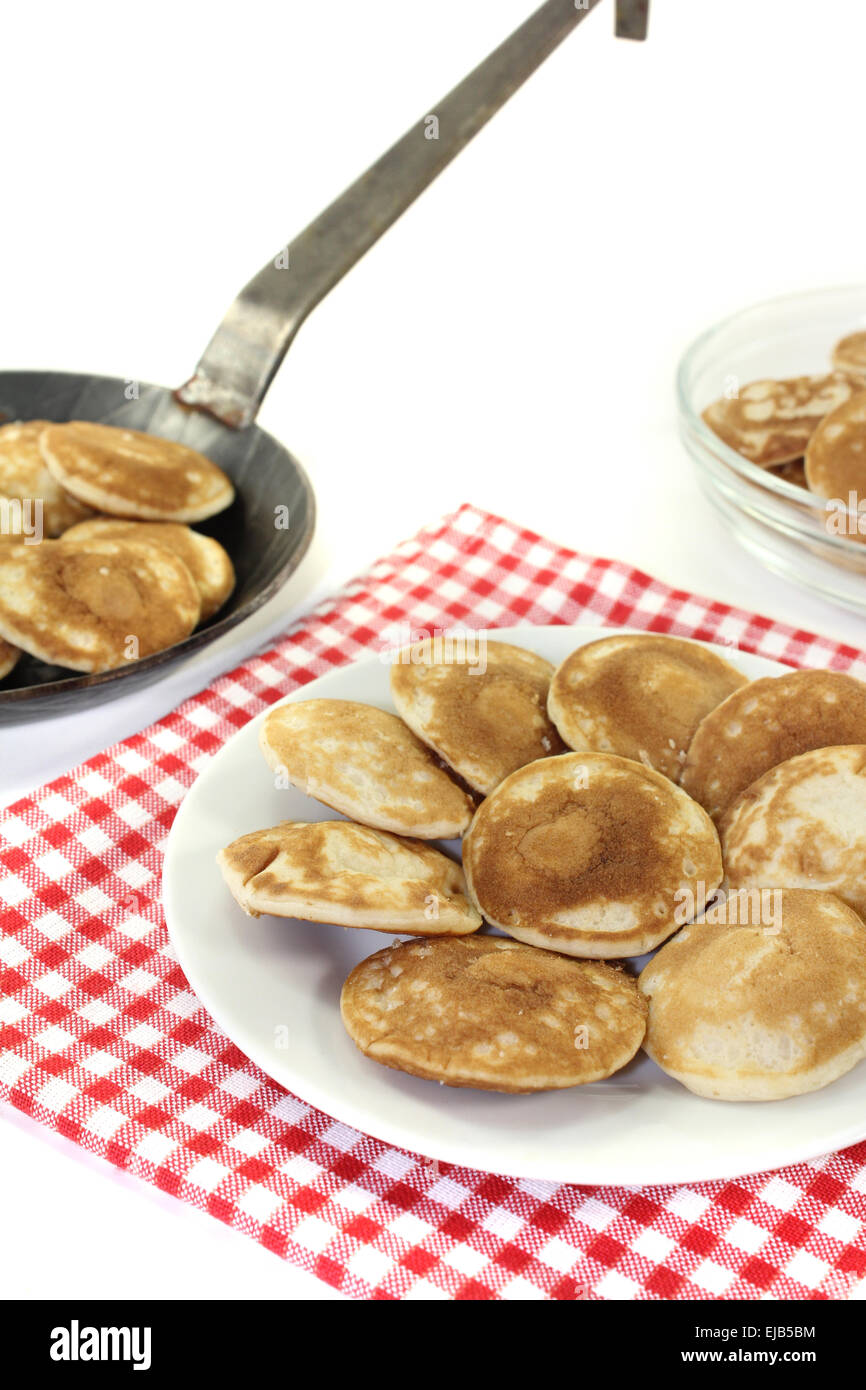 Dutch Poffertjes with pan Stock Photo - Alamy