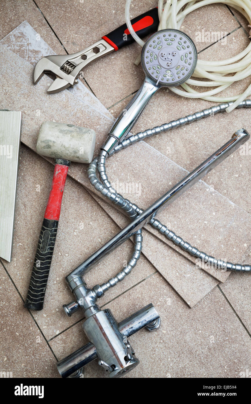 tools for renovation Stock Photo - Alamy