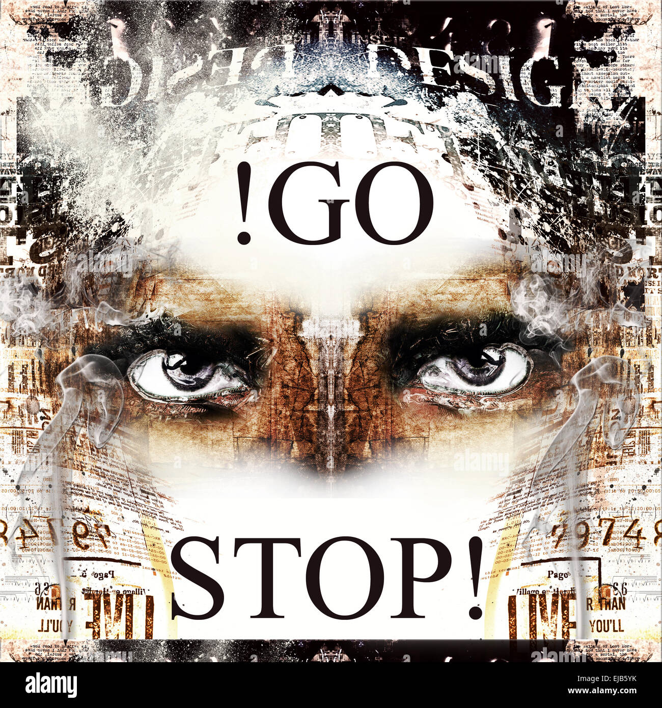 Stop go man hi-res stock photography and images - Alamy