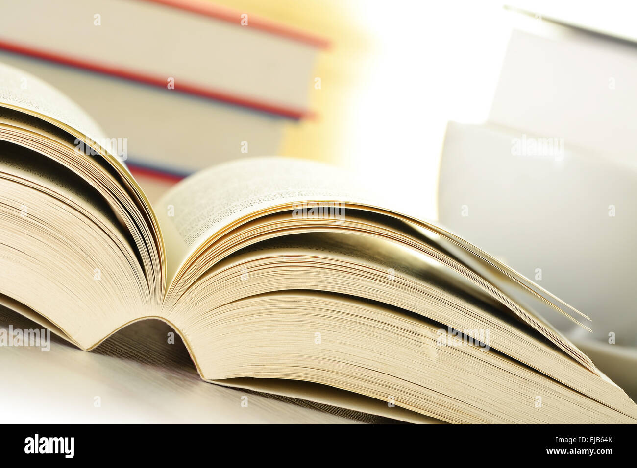 Composition with books on the table Stock Photo - Alamy
