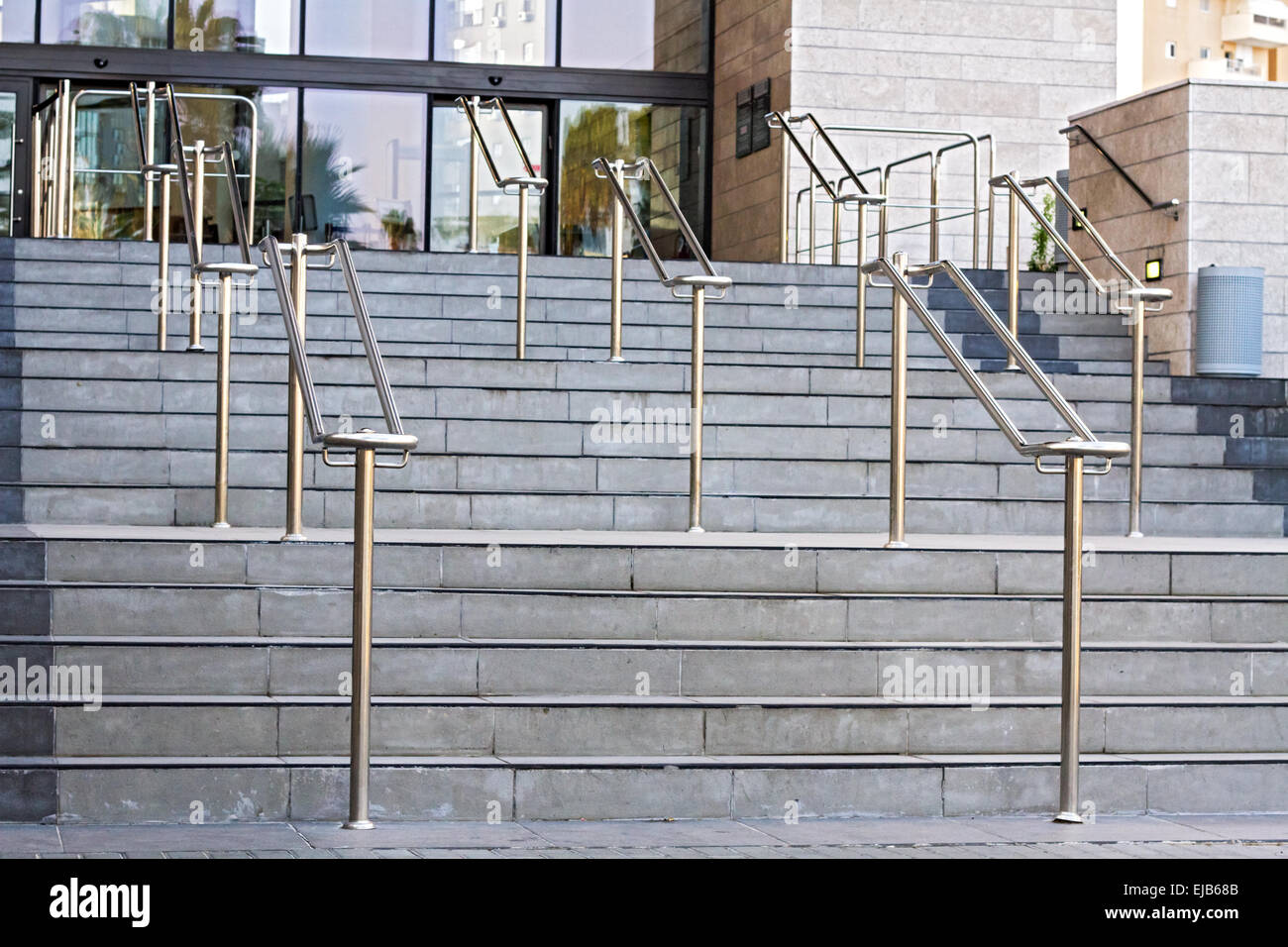 Stainless steel hand rail hi-res stock photography and images - Alamy
