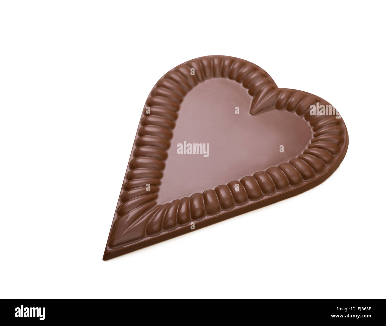 Milk chocolate in shape hi-res stock photography and images - Alamy