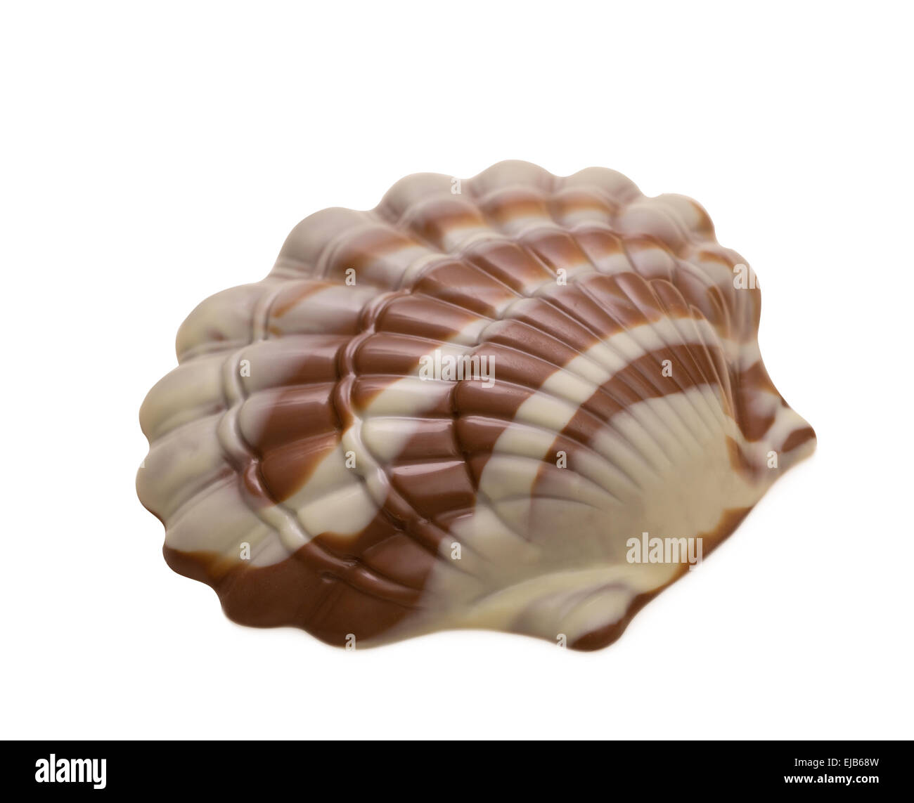 Tasty mixed chocolate in shape of seashell Stock Photo - Alamy