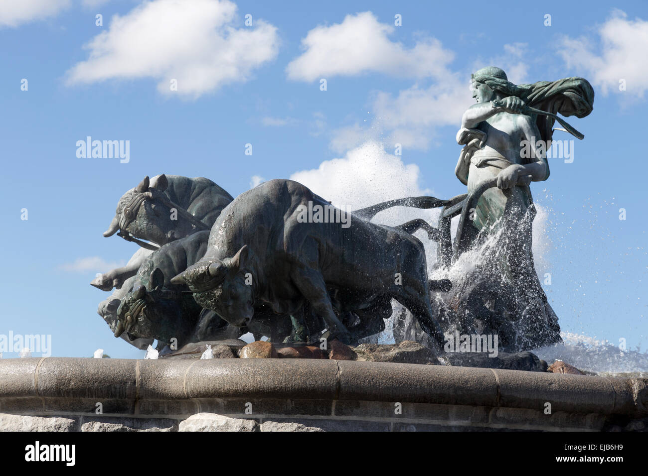Gefion Fountain side Stock Photo - Alamy