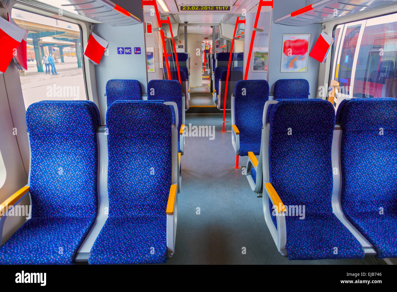 Interior of train Stock Photo - Alamy