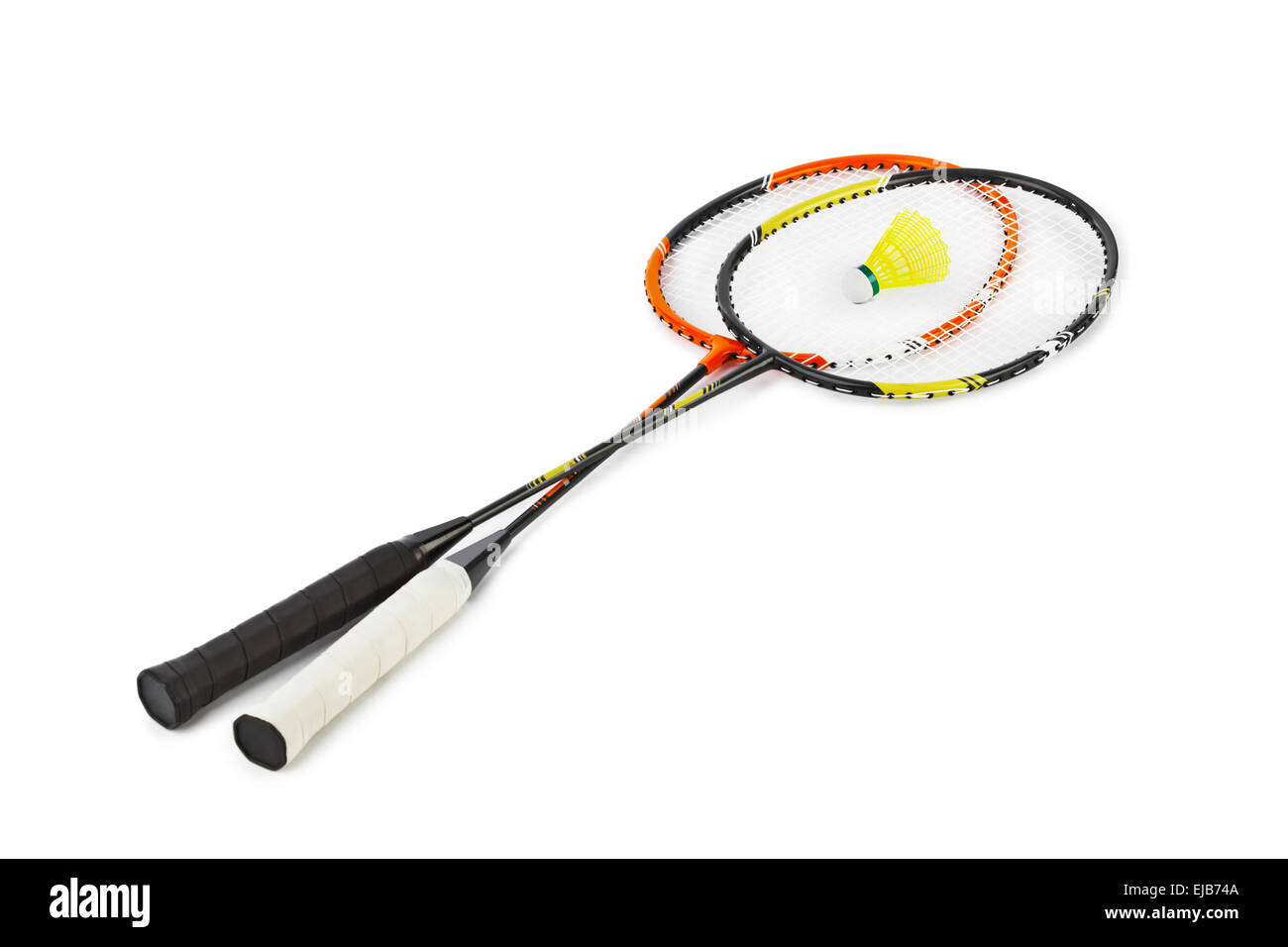 Badminton racket and shuttlecock Stock Photo - Alamy