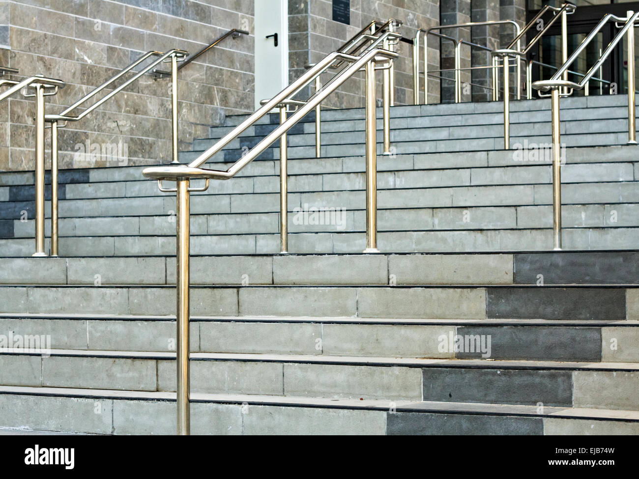Stainless steel railings Stock Photo - Alamy
