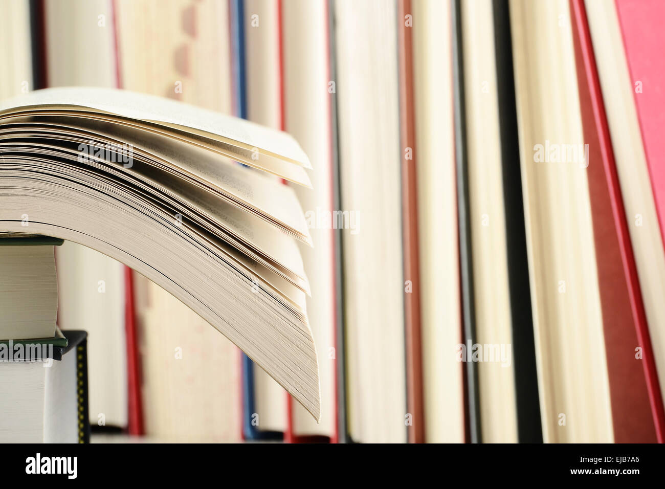 Books on the table Stock Photo - Alamy