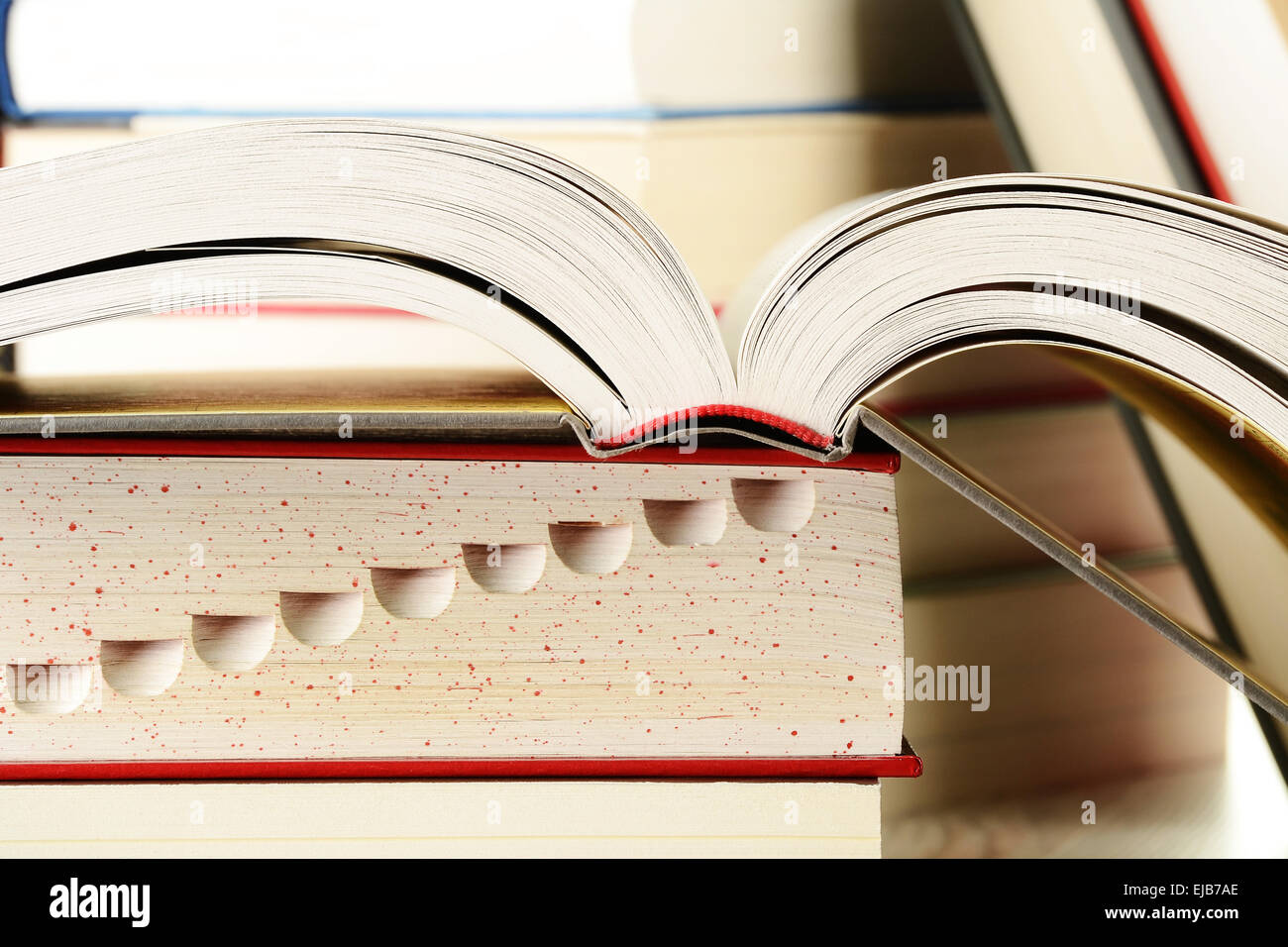 Books on the table Stock Photo - Alamy