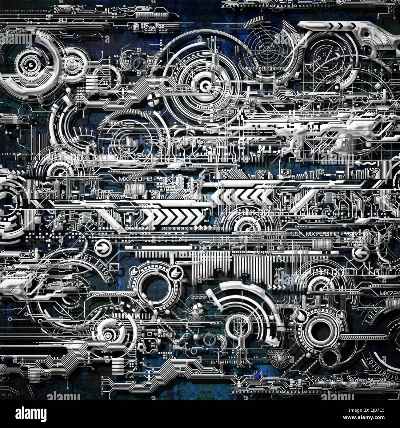 Technically electronic background Stock Photo - Alamy