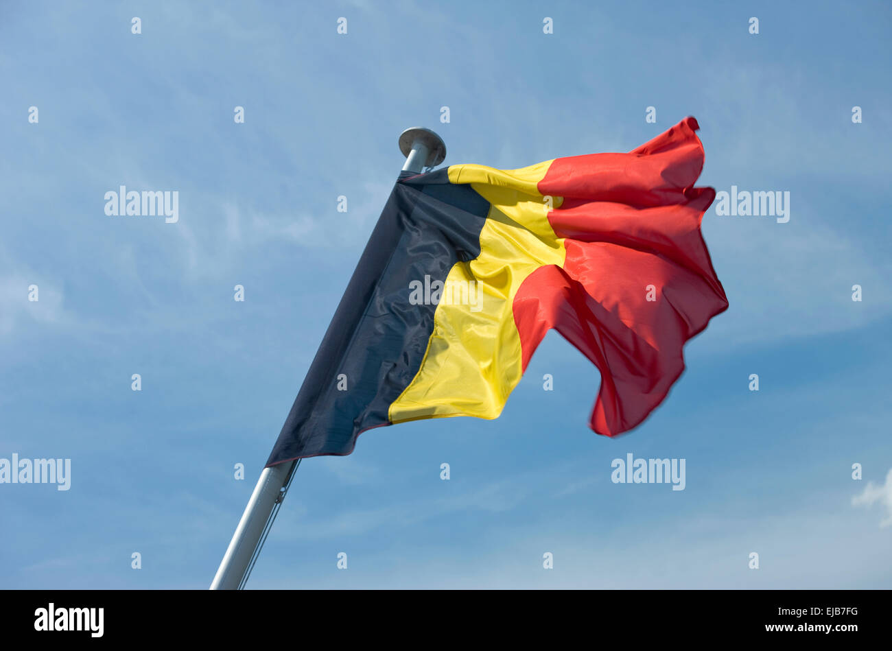 Flag of belgium flying hi-res stock photography and images - Alamy