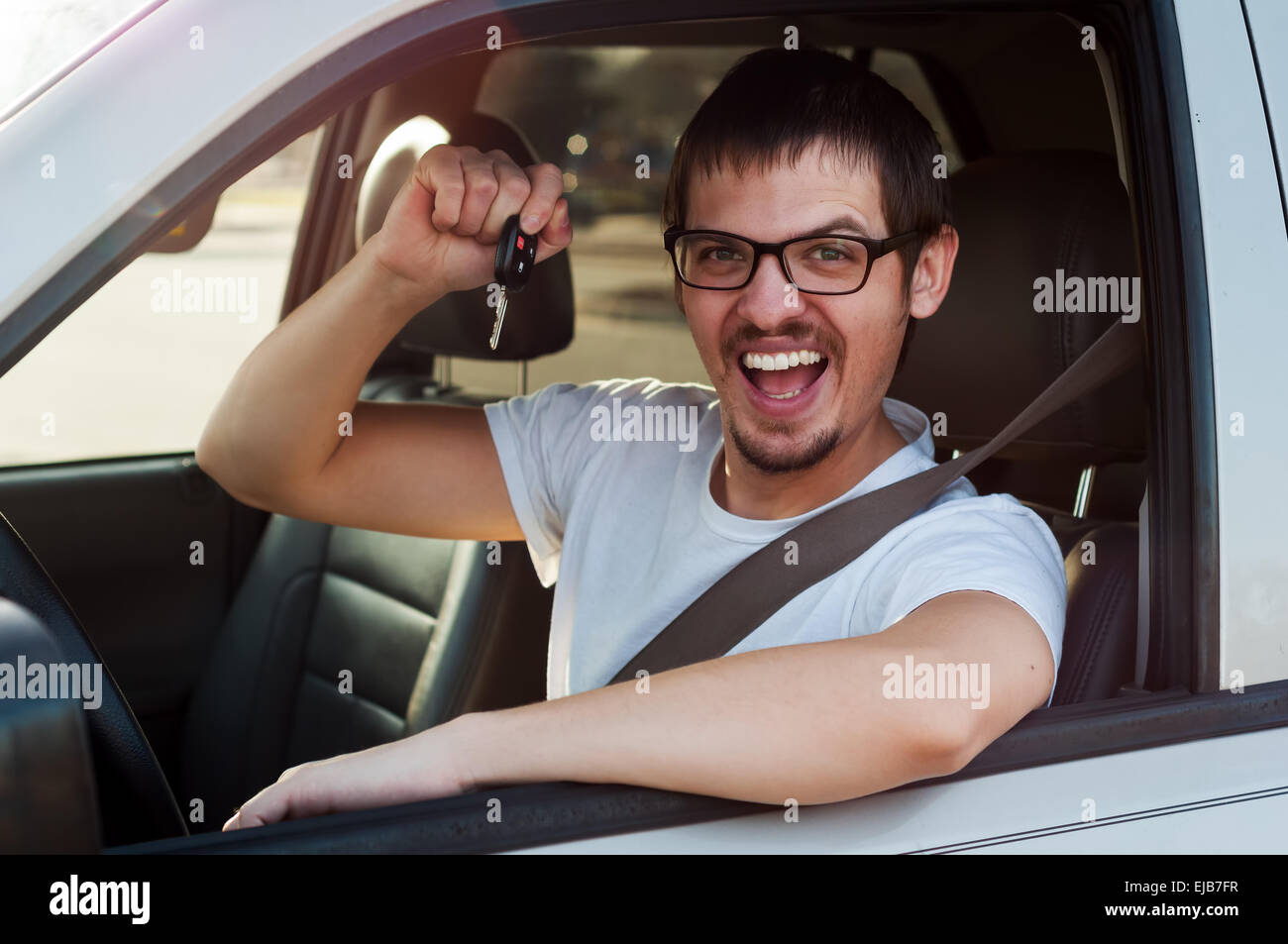 Drivers hand holding steering wheel hi-res stock photography and images ...