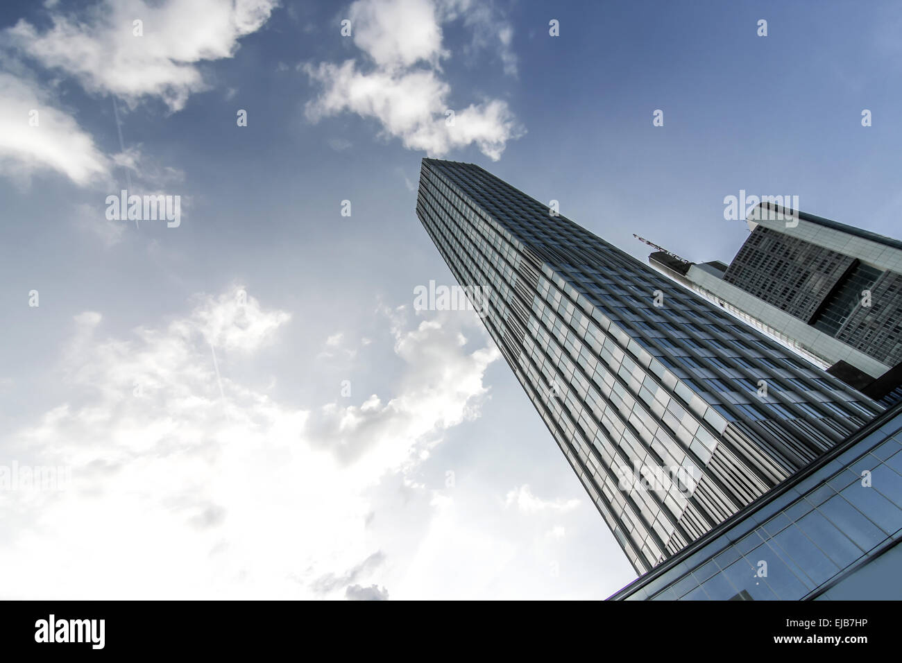 Skyscraper under a blue sky Stock Photo - Alamy