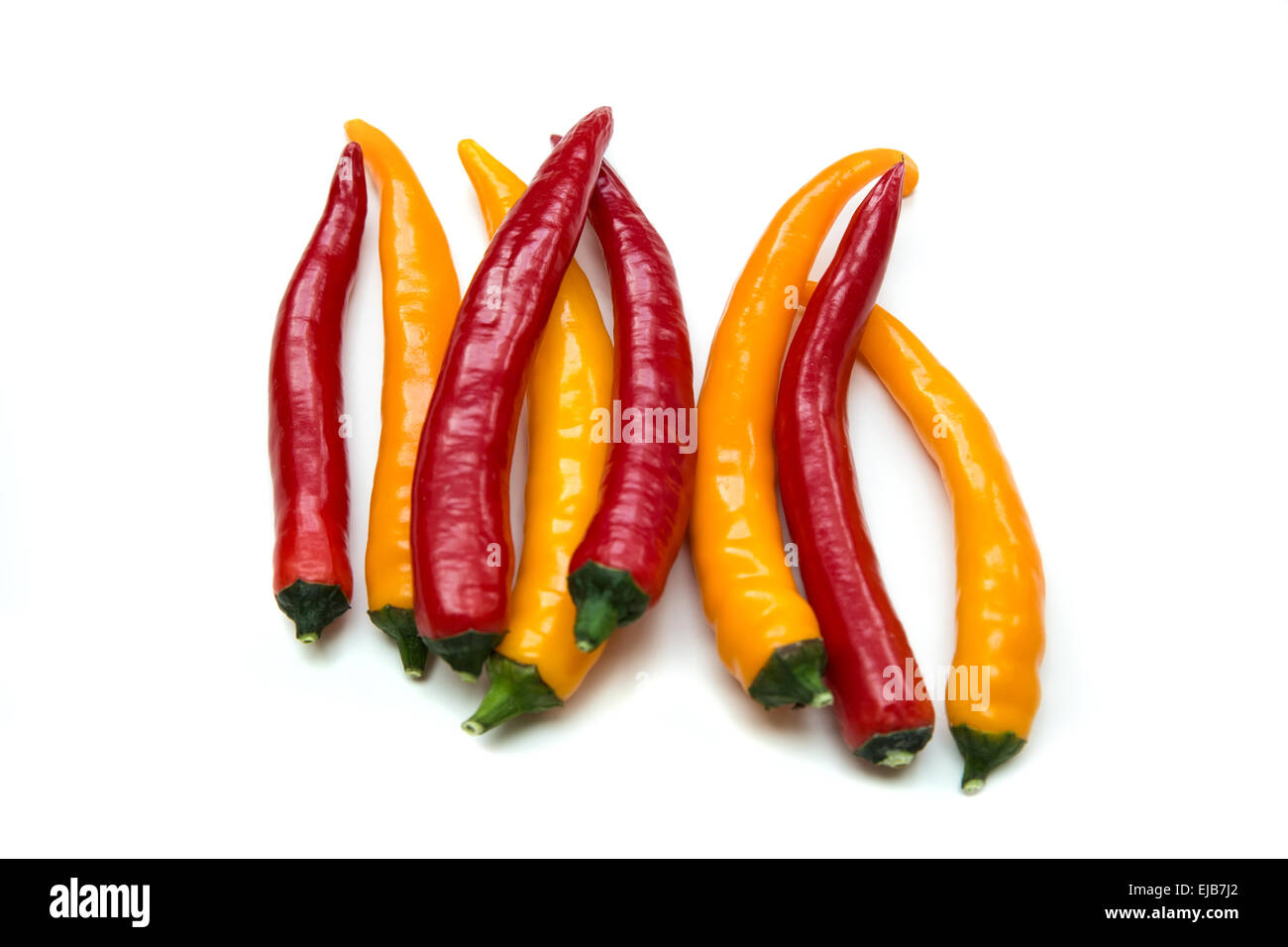 Red and Yellow Chillis Stock Photo - Alamy