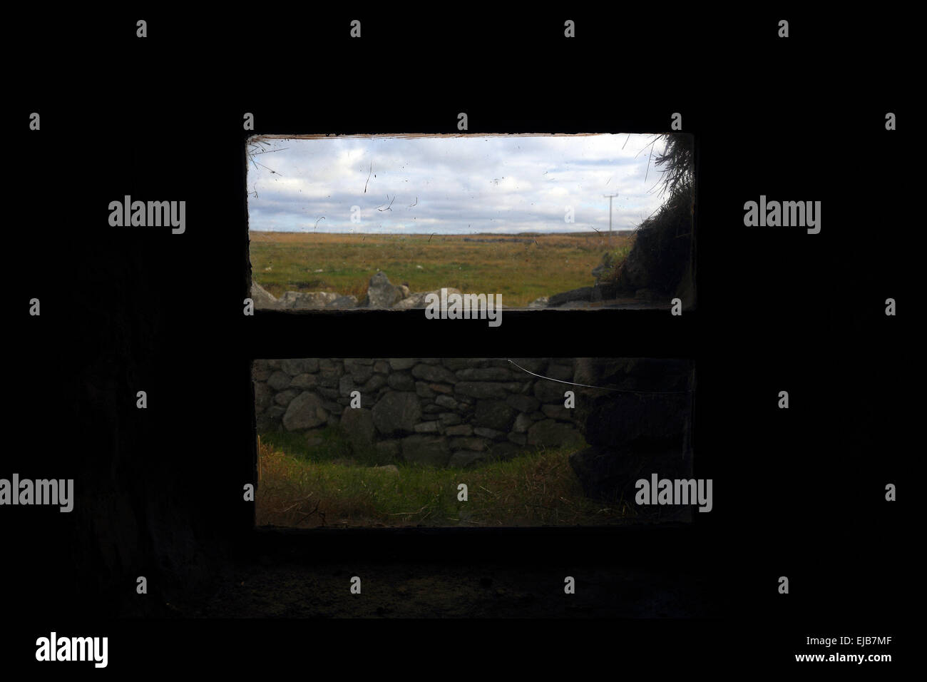 Blind window, Scotland Stock Photo - Alamy