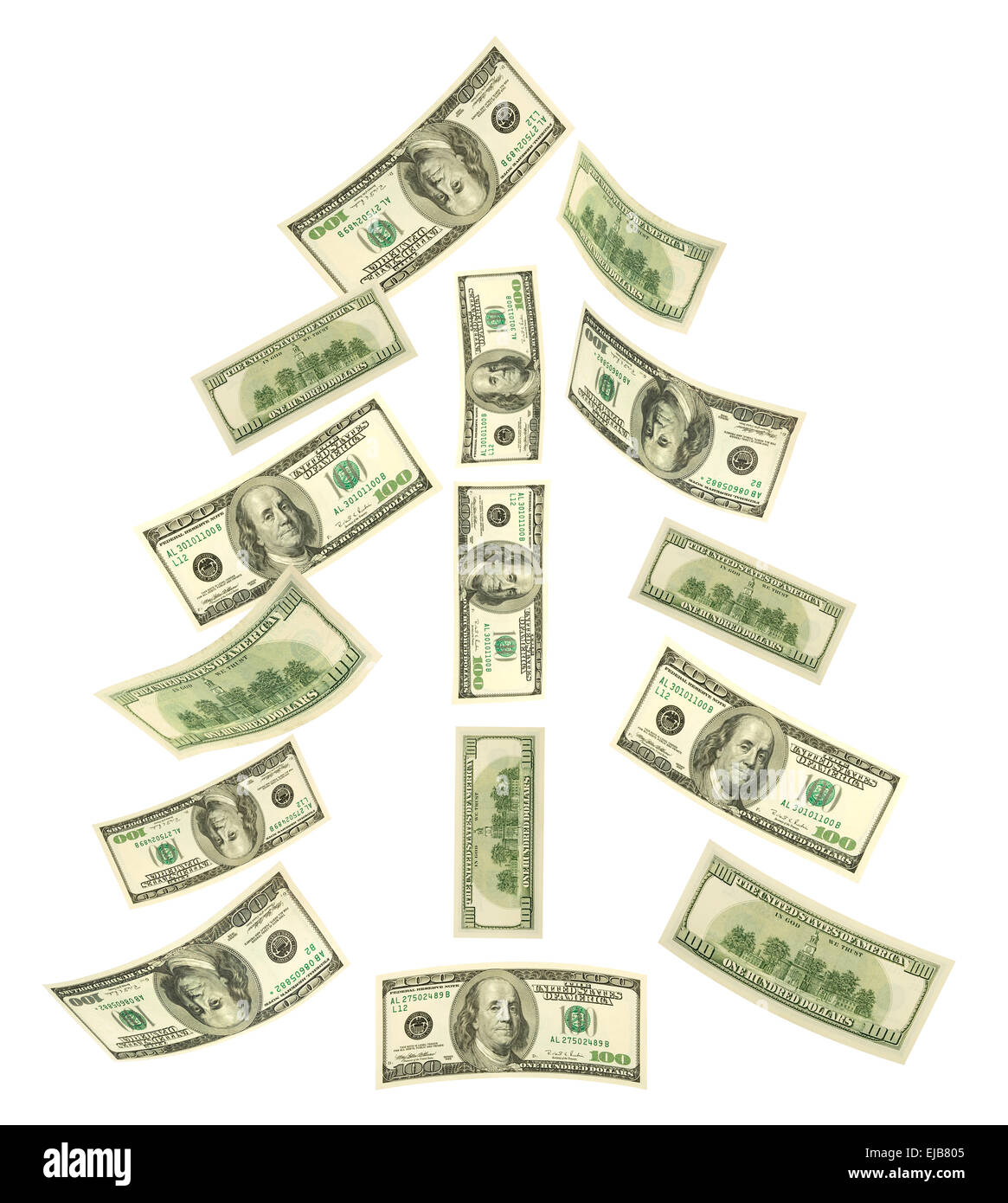 Christmas Tree Made Money High Resolution Stock Photography and Images ...