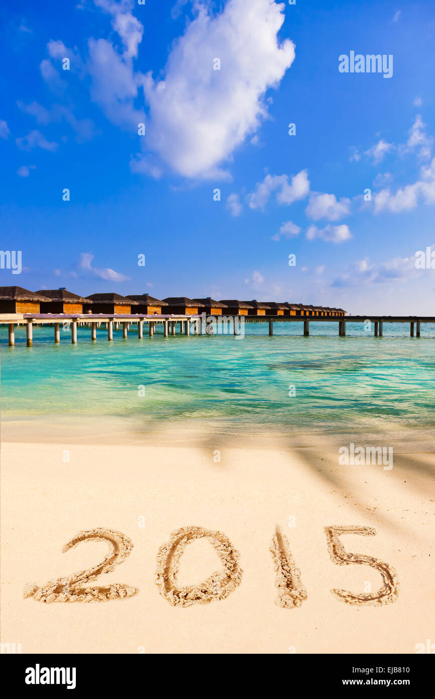 Numbers 2015 on beach Stock Photo - Alamy