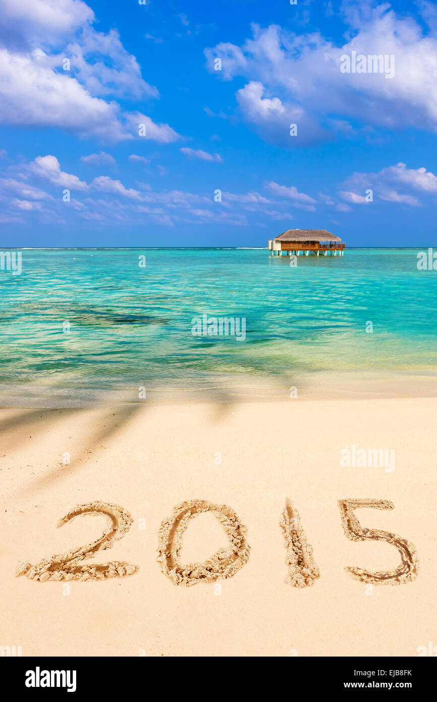 Numbers 2015 on beach Stock Photo - Alamy