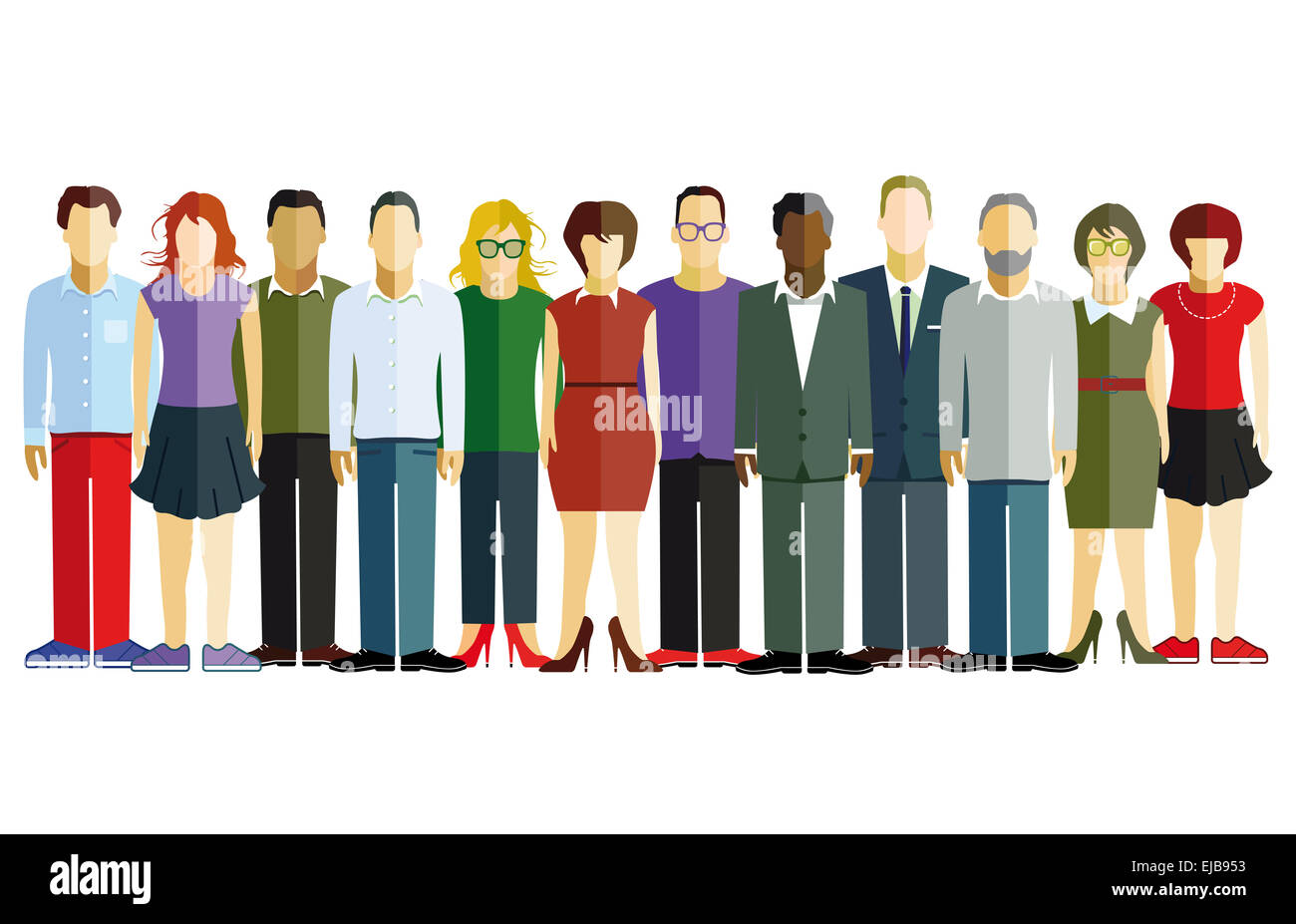 friendly group of people Stock Photo - Alamy